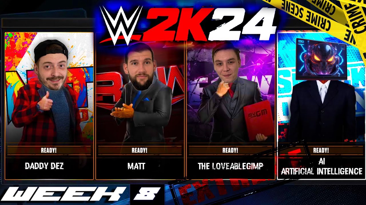 WWE 2K24 - GENERAL MANAGER MODE WK8 - EXTREME MODE - CHEAT CODE APPLIED ...