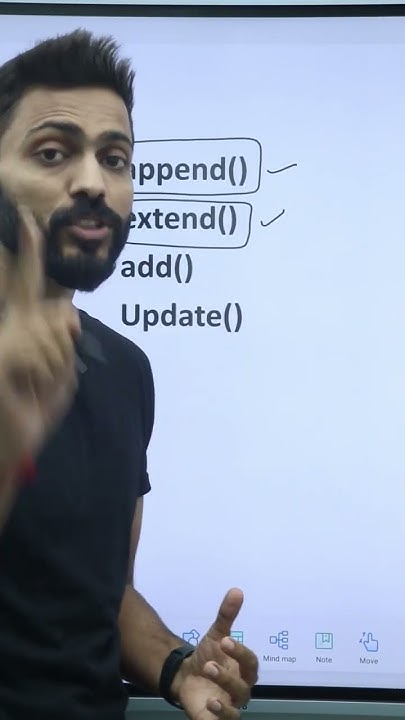 append(), extend(), add(), update() in python - YouTube