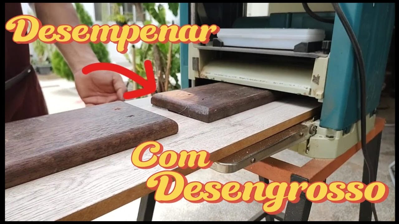 COMO PLAINAR ( DESEMPENAR) madeira no DESENGROSSO - YouTube