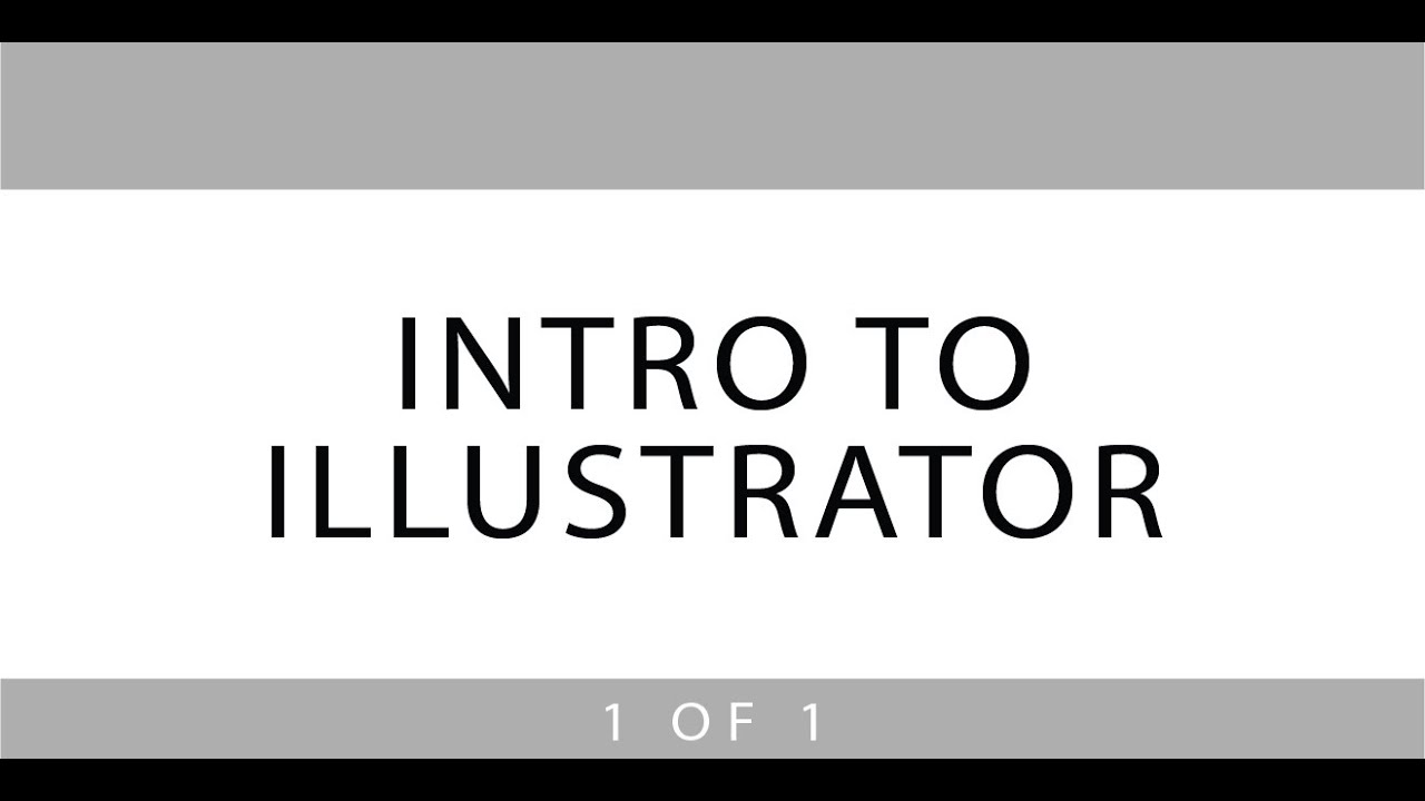 Foundation Digital Media: Intro to Illustrator - YouTube