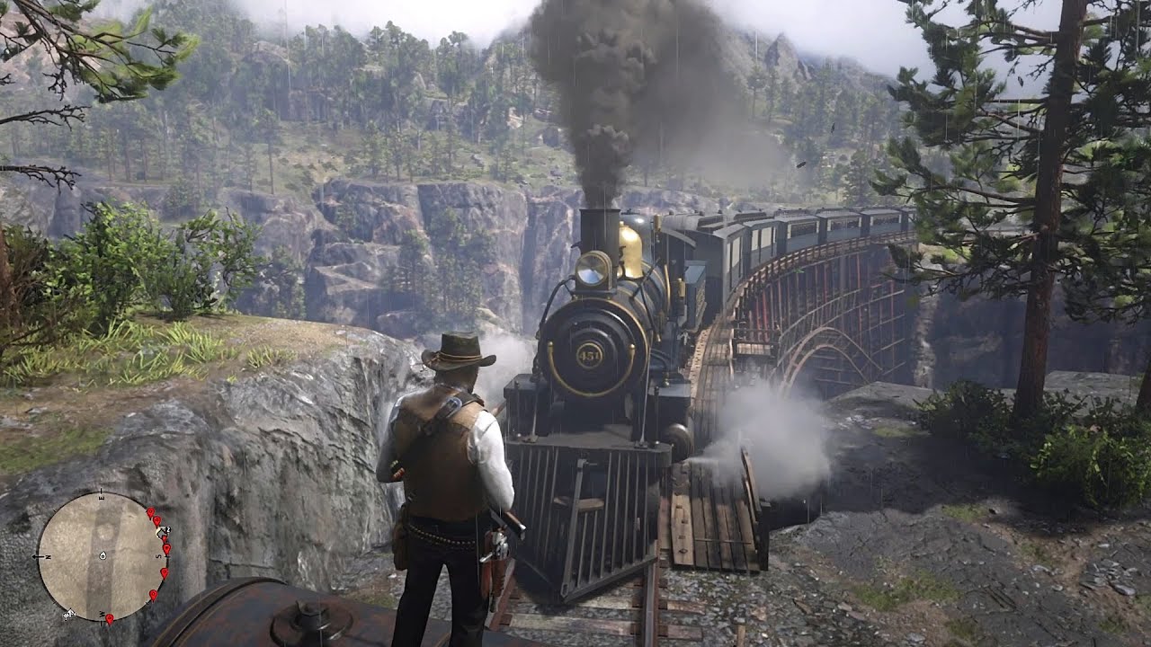 RDR2 - You Can Repeat the Train Robbery as in the CUTSCENE from the ...