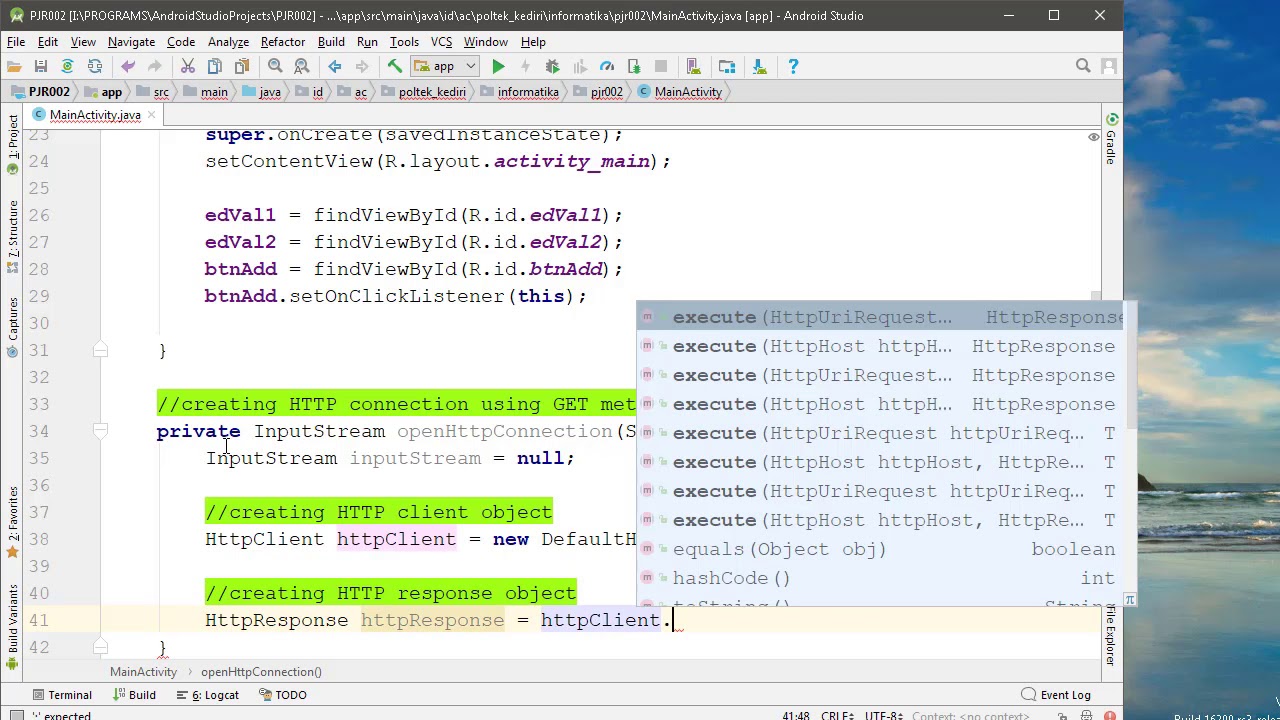 Android Tutorial Part 2 : Accessing web service using HTTP GET method ...