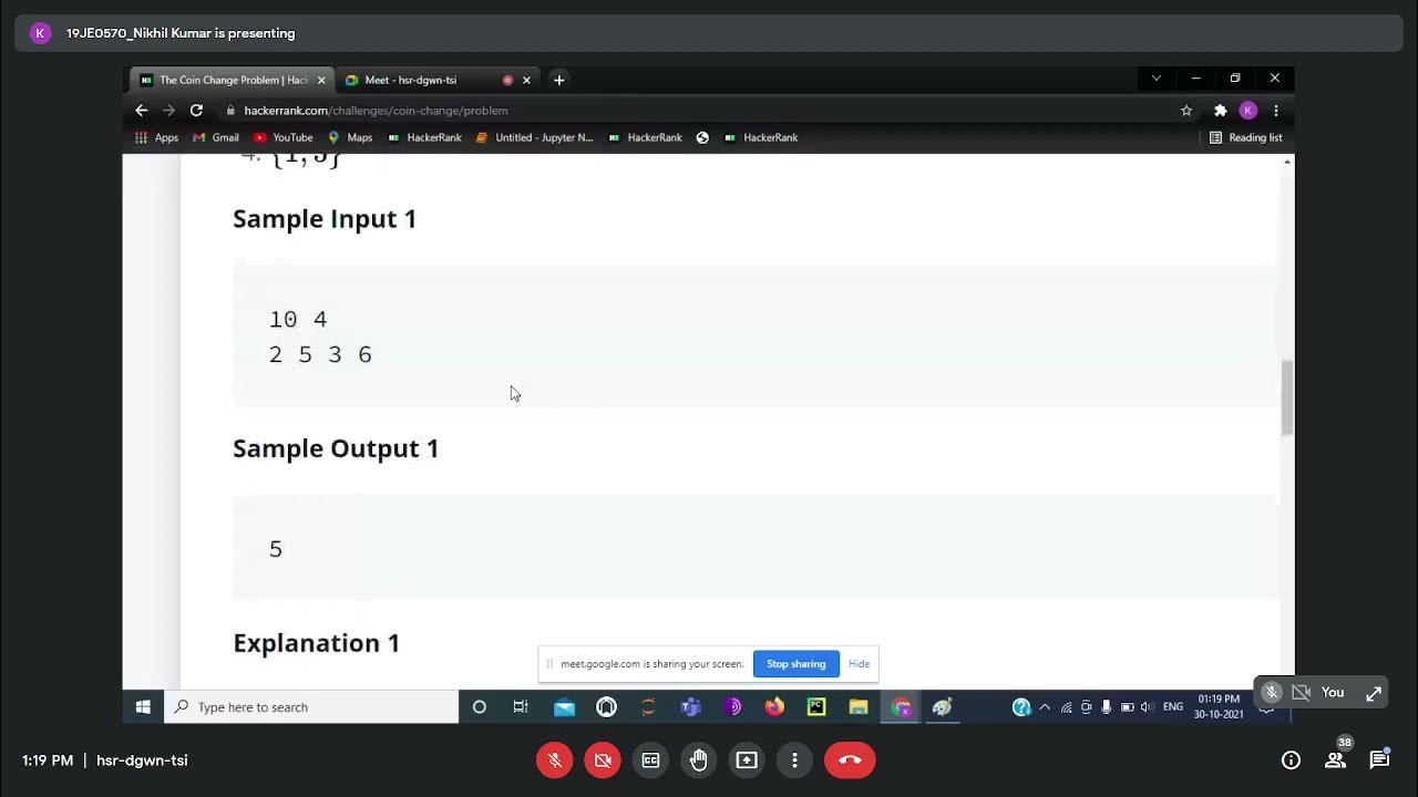 Dynamic Programming III - CR1 CodeISM 2024 - YouTube