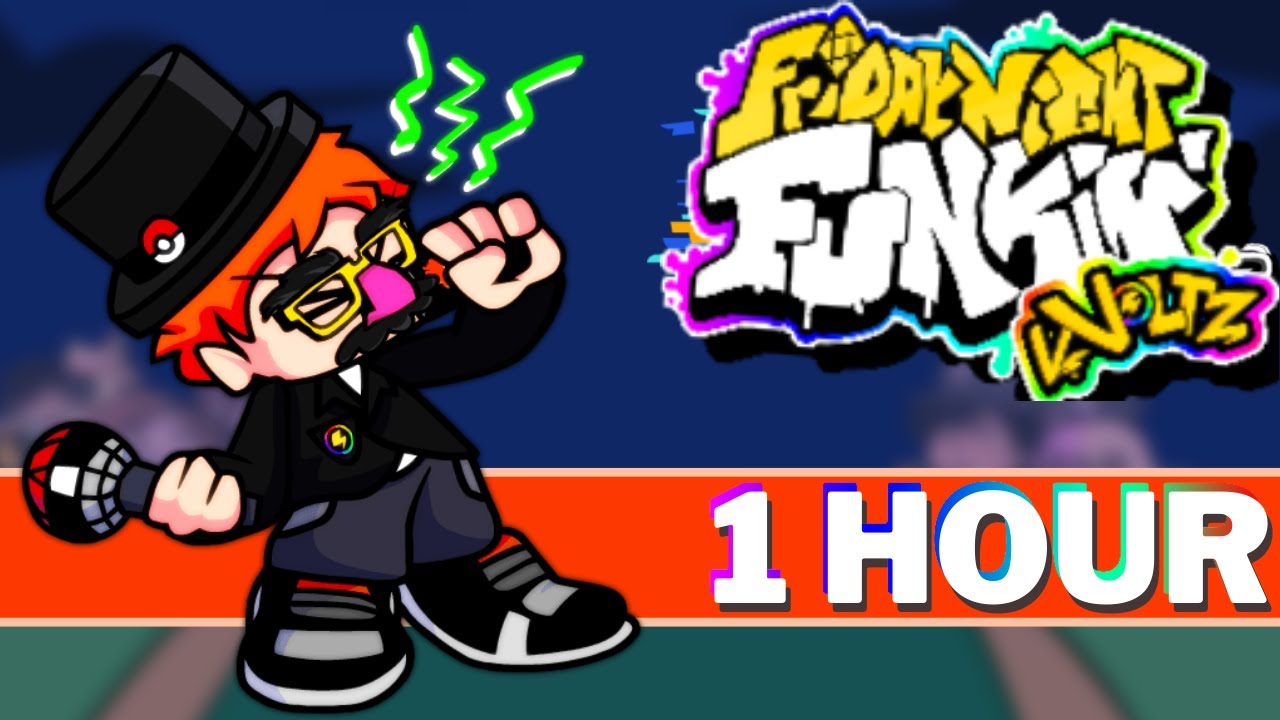 CHECKPOINT - FNF 1 HOUR Songs (FNF Mod Music OST VS Voltz FULL WEEK ...