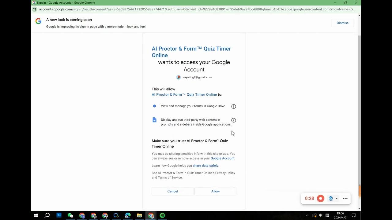 AI Proctor & Form Quiz Timer Online - Scope of use video demo - YouTube