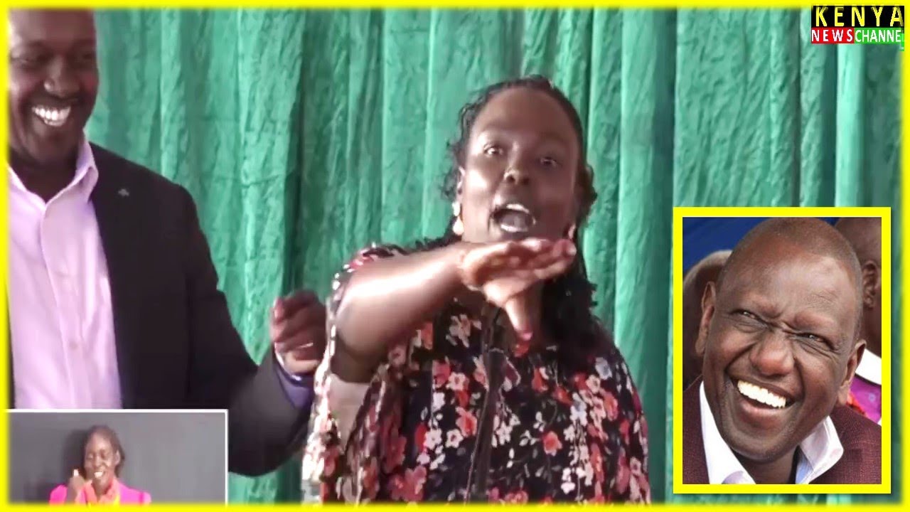 Funny Elgeyo Marakwet Woman Rep makes Ruto Laugh in Church today ...
