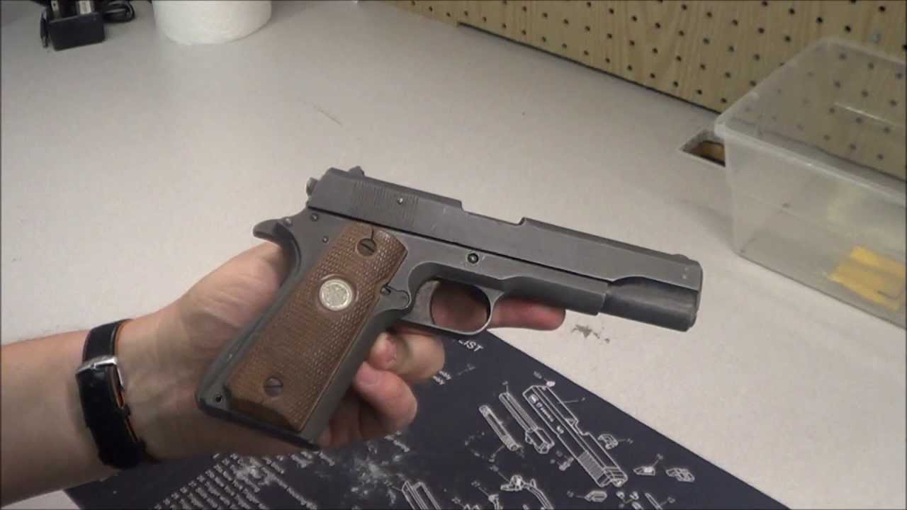 Painting an old 1911 replica to try and make it look better. - YouTube