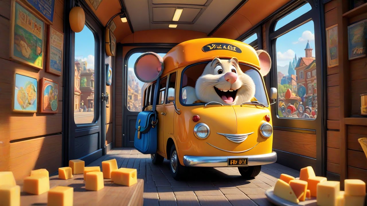 Three Little Mice Ride a Cheese Bus + More Nursery Rhymes & Kids Songs ...