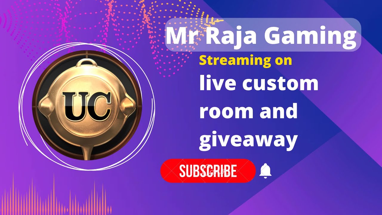 Mr Raja Gaming pubg live custom room and giveaway of UC royalpass and ...