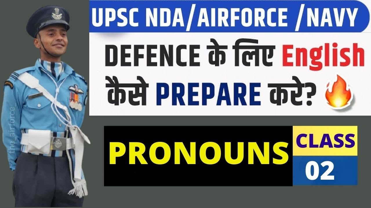 UPSC NDA/AIRFORCE/NAVY ️Pronoun in English Grammar | Class 02 | GT ...