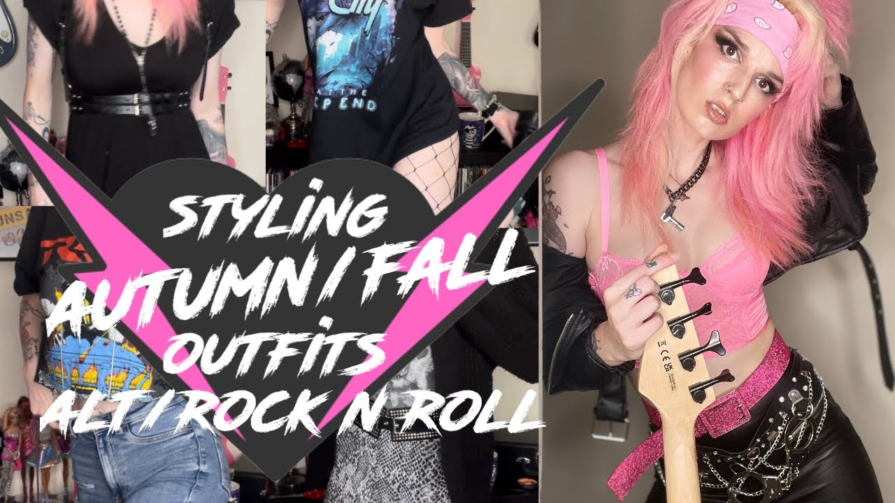 Rock 'n' Roll/ Alt Autumn/Fall Outfits - YouTube