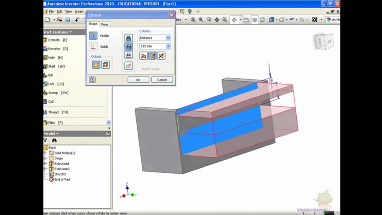 3 of 5 - Modelling the CD Rack on Inventor - Removing more Waste - YouTube