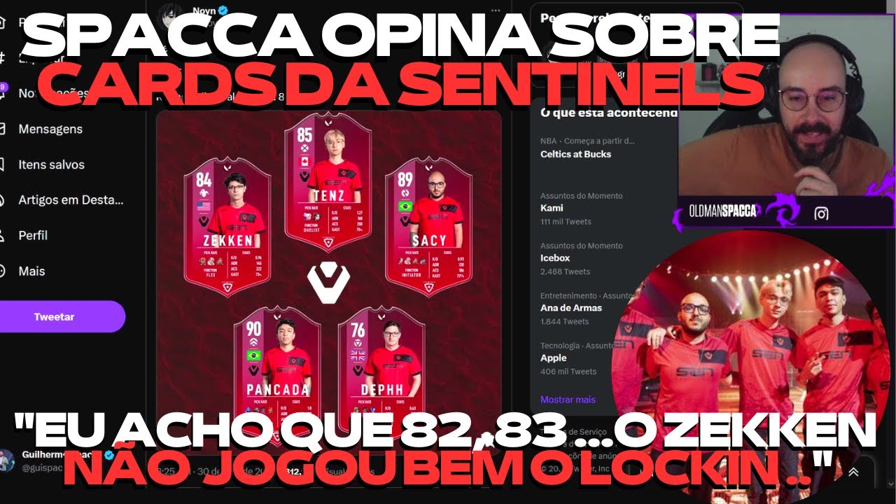 SPACCA COMENTA SOBRE CARDS DA SENTINELS NO VCT AMÉRICAS - ULTIMATE ...