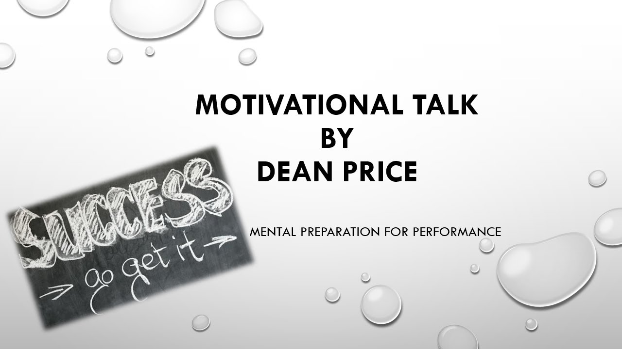 Dean Price - Mental Preparation for performance - YouTube