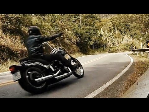Riding Softail fxst Harley Davidson - YouTube