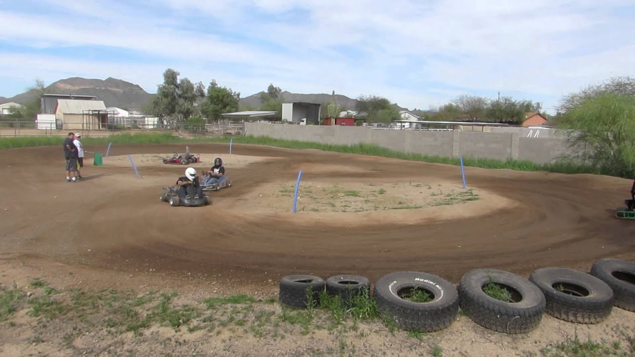 Carnage Figure 8 Go Kart Race Near Death and Destruction - YouTube