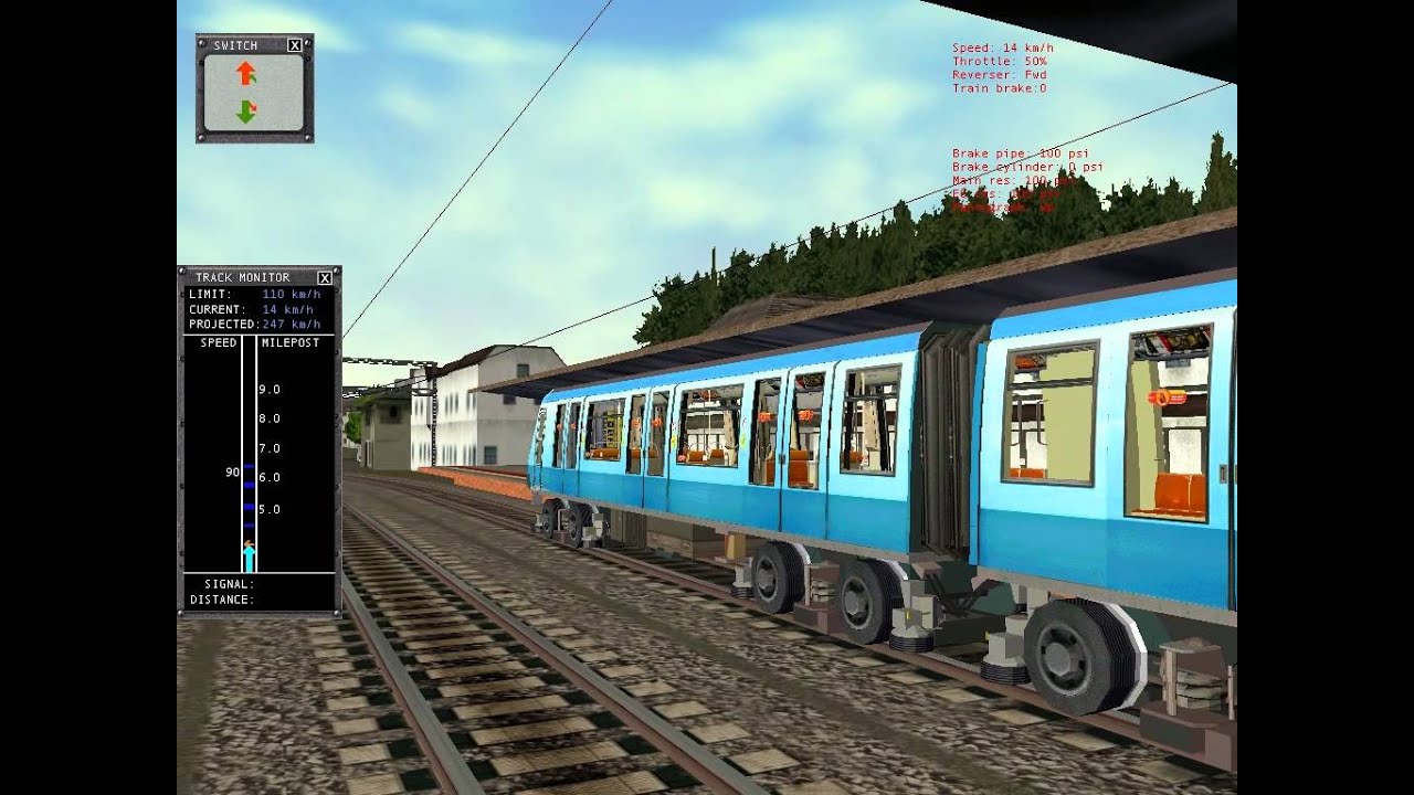MSTS Shinjoku NS-93 Mod MP89 CC RATP - YouTube