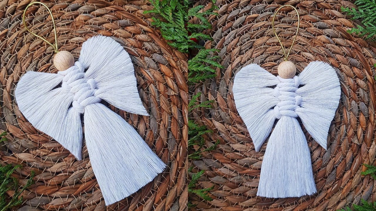👼 DIY ANGEL en MACRAME (paso a paso) | DIY Macrame Angel Tutorial Step by Step - YouTube