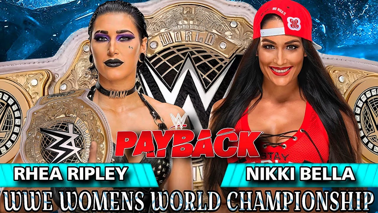 WWE Rhea Ripley vs Nikki Bella Womens World Championship Full Match WWE ...