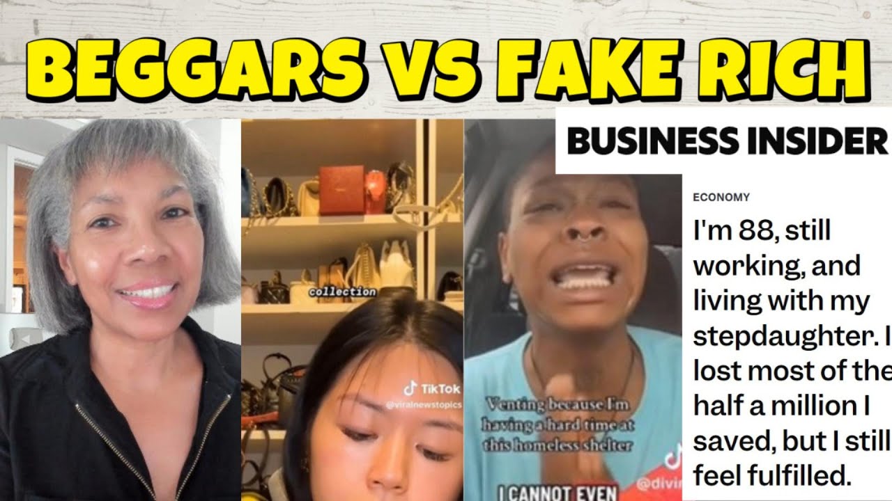 Beggars compete with fake rich people for money and 88 years old lost ...