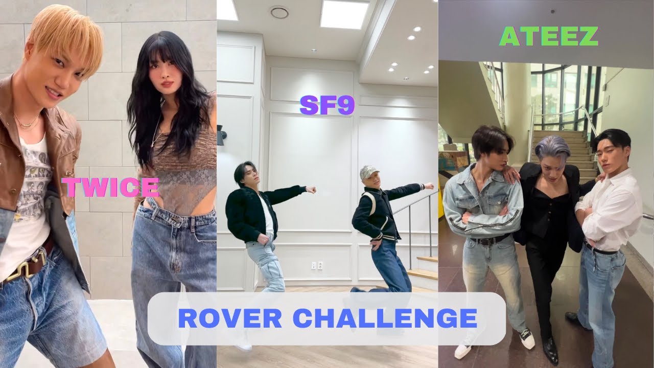 Rover Challenge Kai With Idols Twice Nct Ateez Sf9 Nmixx Gidle More Youtube