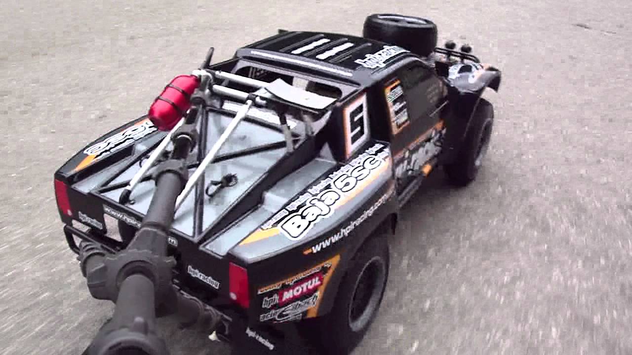 HPI Baja 5SC On Board Cam , High Speed .... - YouTube