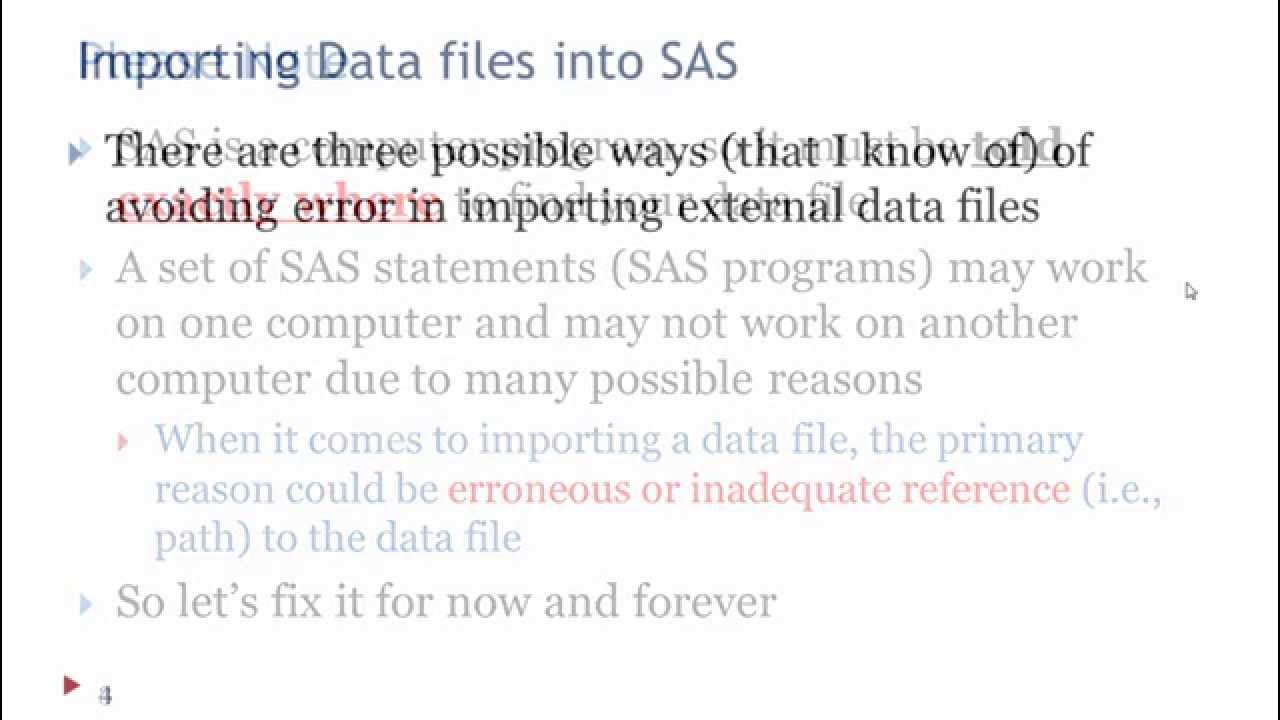 Importing data into SAS - YouTube