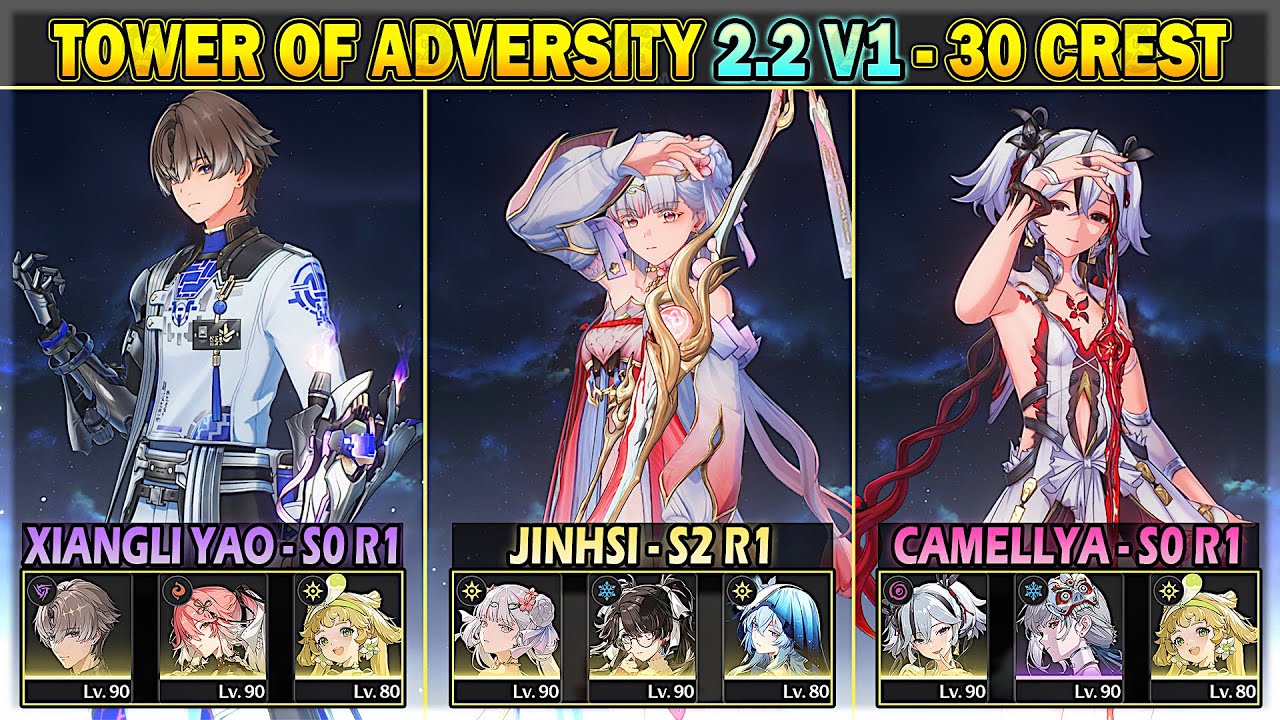 Jinhsi, Changli - Yao, Camellya - Tower of Adversity 2.2 - 30 Crest | Wuthering Waves - YouTube