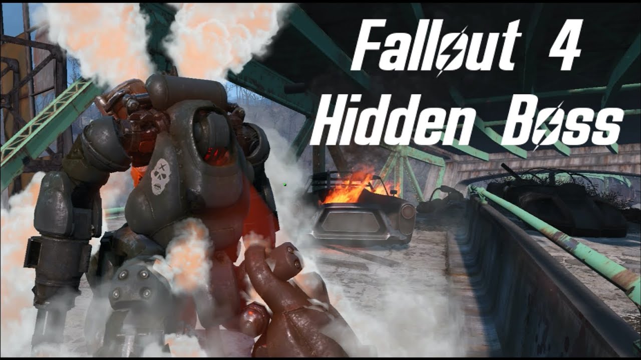 Fallout 4 Hidden Sentry Bot Boss - YouTube
