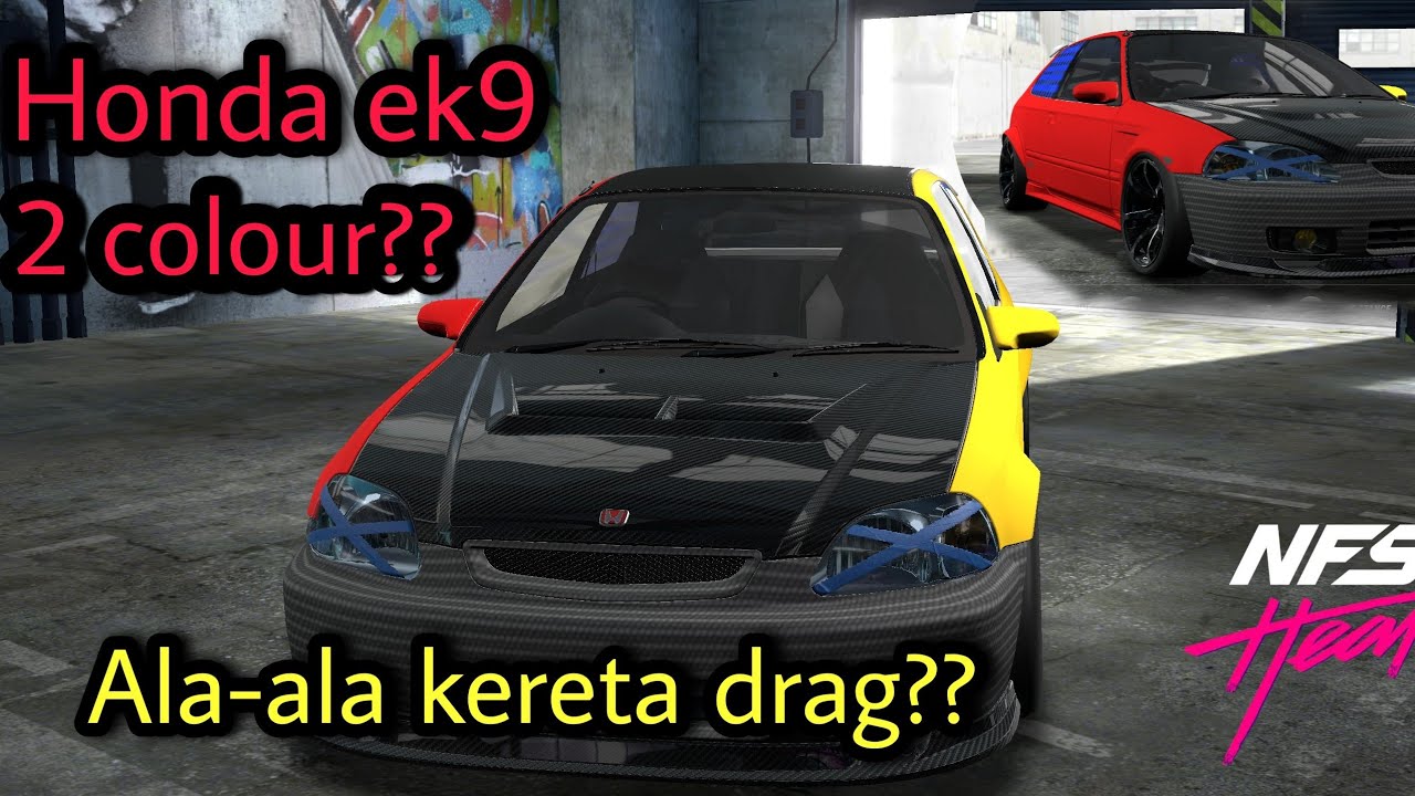 Gameplay honda ek9 | NFS HEAT STUDIO custom ala-ala kereta drag 🔥 - YouTube