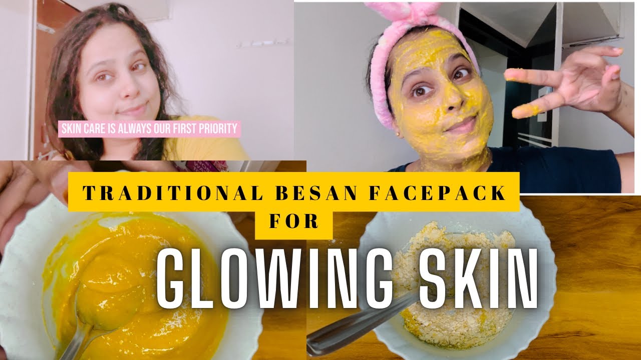 100% Natural homemade Besan face pack for glowing skin #summerskincare ...