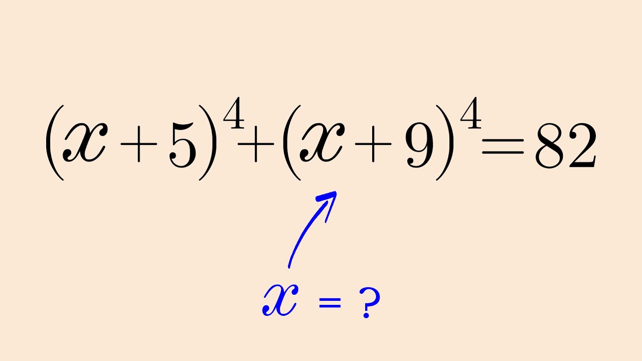 A Beautiful Algebra Olympiad Maths Problem | How to solve? - YouTube