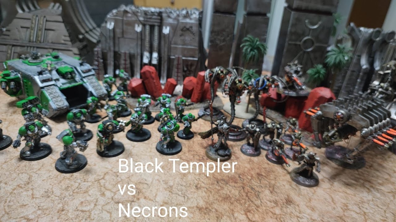 Warhammer 40k Black Templars vs Necrons 55 Battlereport 10 edi Deutsch ...