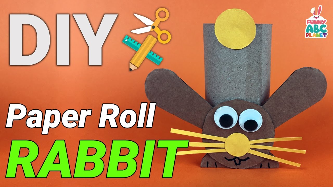 Paper Roll RABBIT - CRAFT for Kids - YouTube
