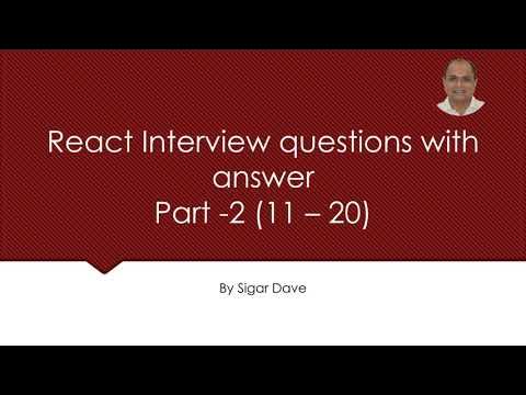 React Interview Questions and Aanswers - Prepare for Your React ...