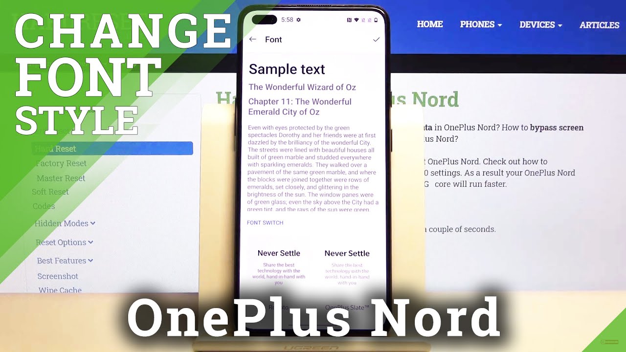How to Change Font Style in OnePlus Nord – Apply Font Style - YouTube