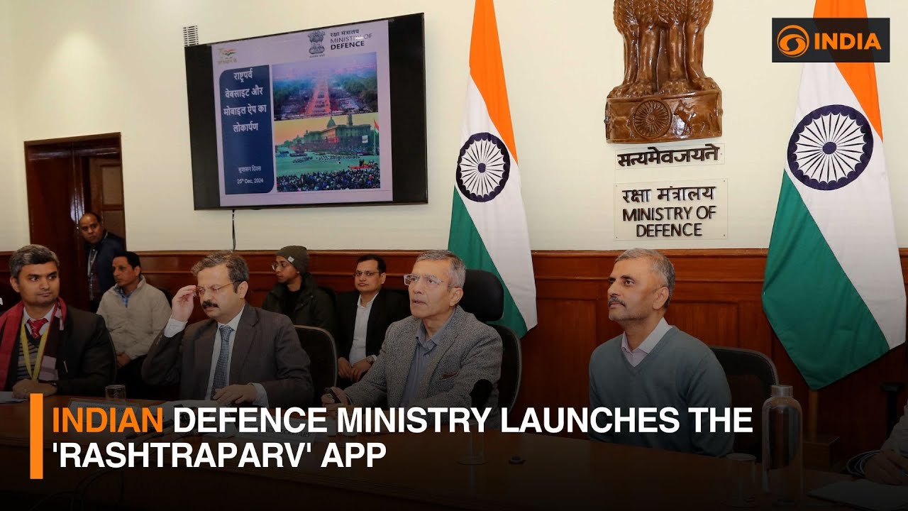 Indian Defence Ministry launches the 'Rashtraparv' app | DD India - YouTube