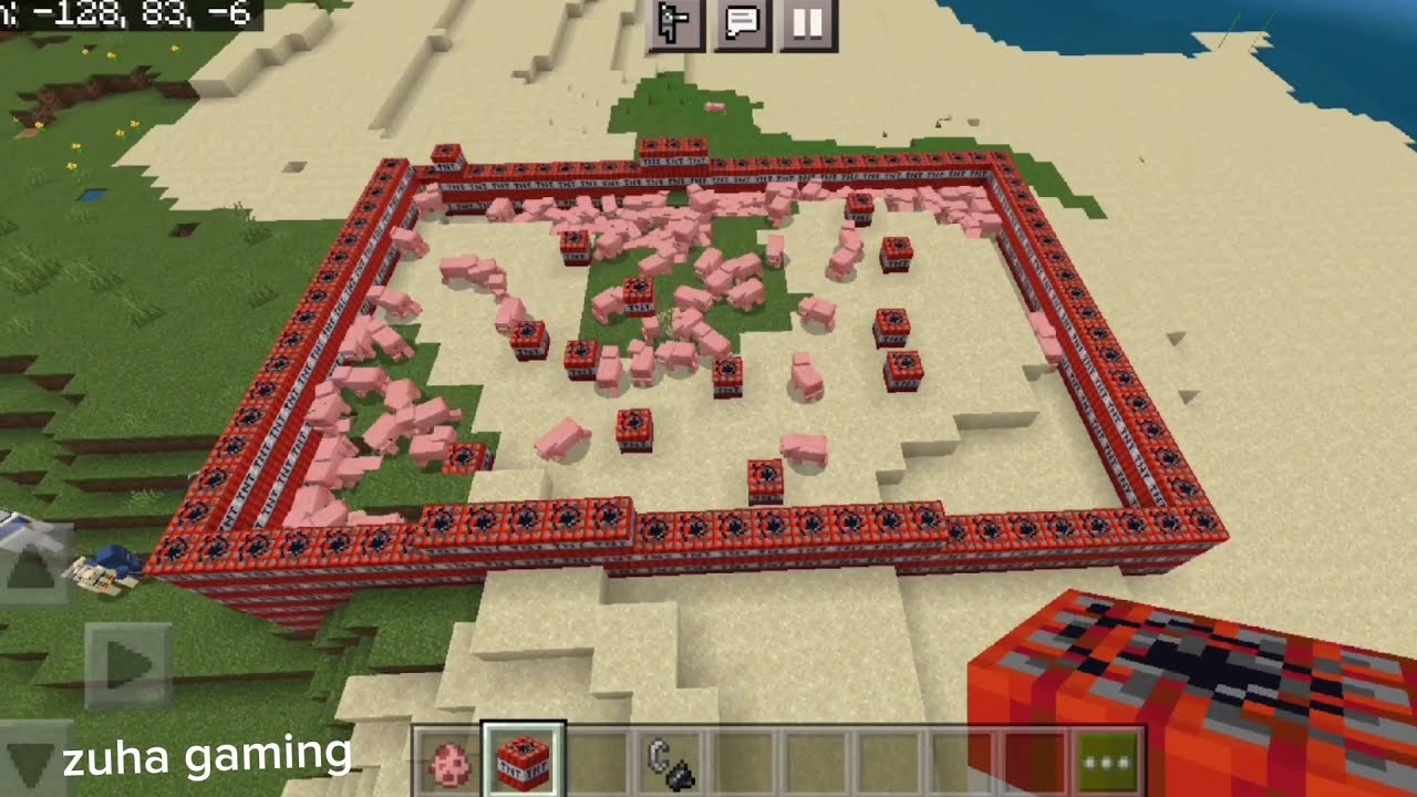 Spawn Pig vs TNT in Minecraft - YouTube