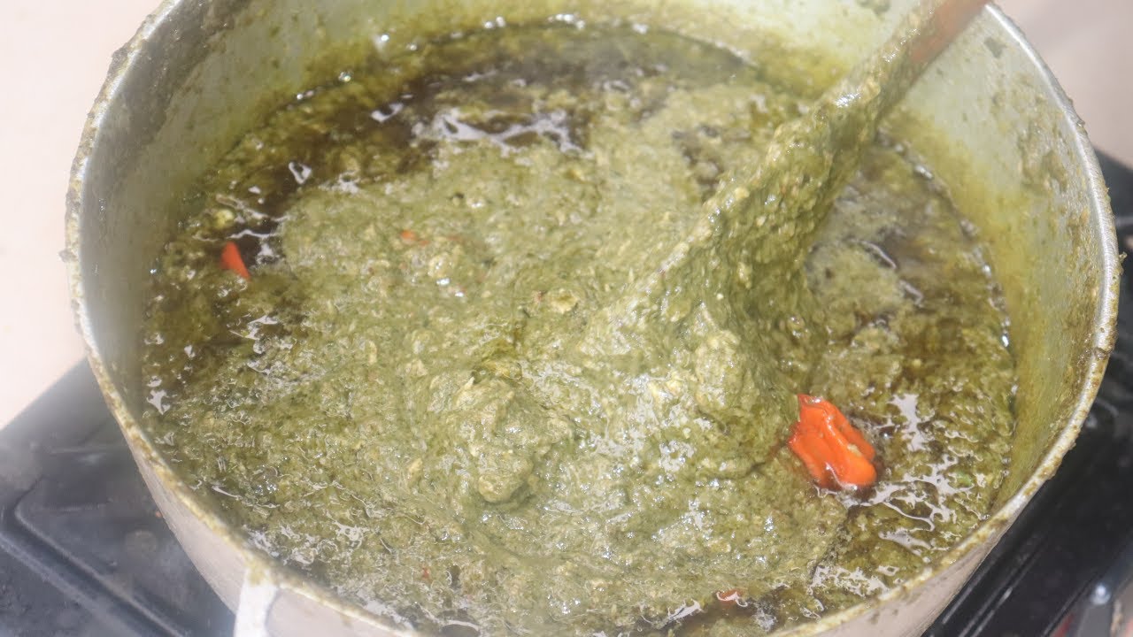 Cassava leaves stew recipe - YouTube