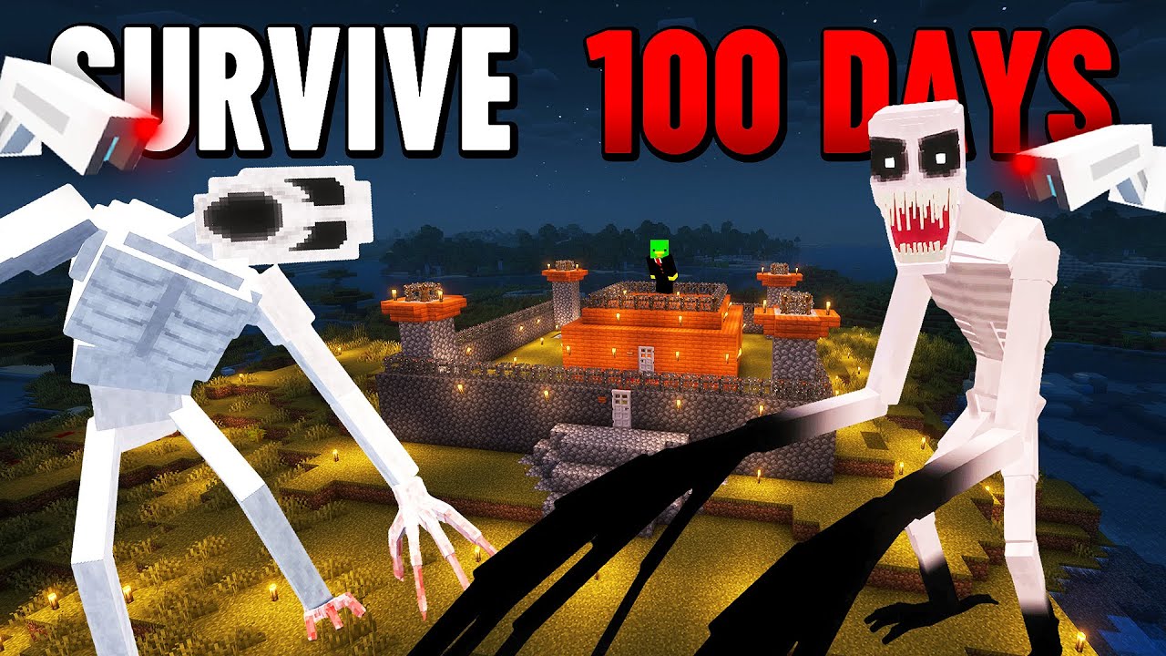 Surviving Minecraft Horror Mods for 100 Days in Hardcore #3 - YouTube