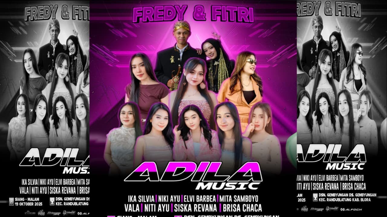 🔴LIVE ADILA MUSIC II WEDDING FREDY & FITRI II JOGO - GEMBYUNGAN II ...