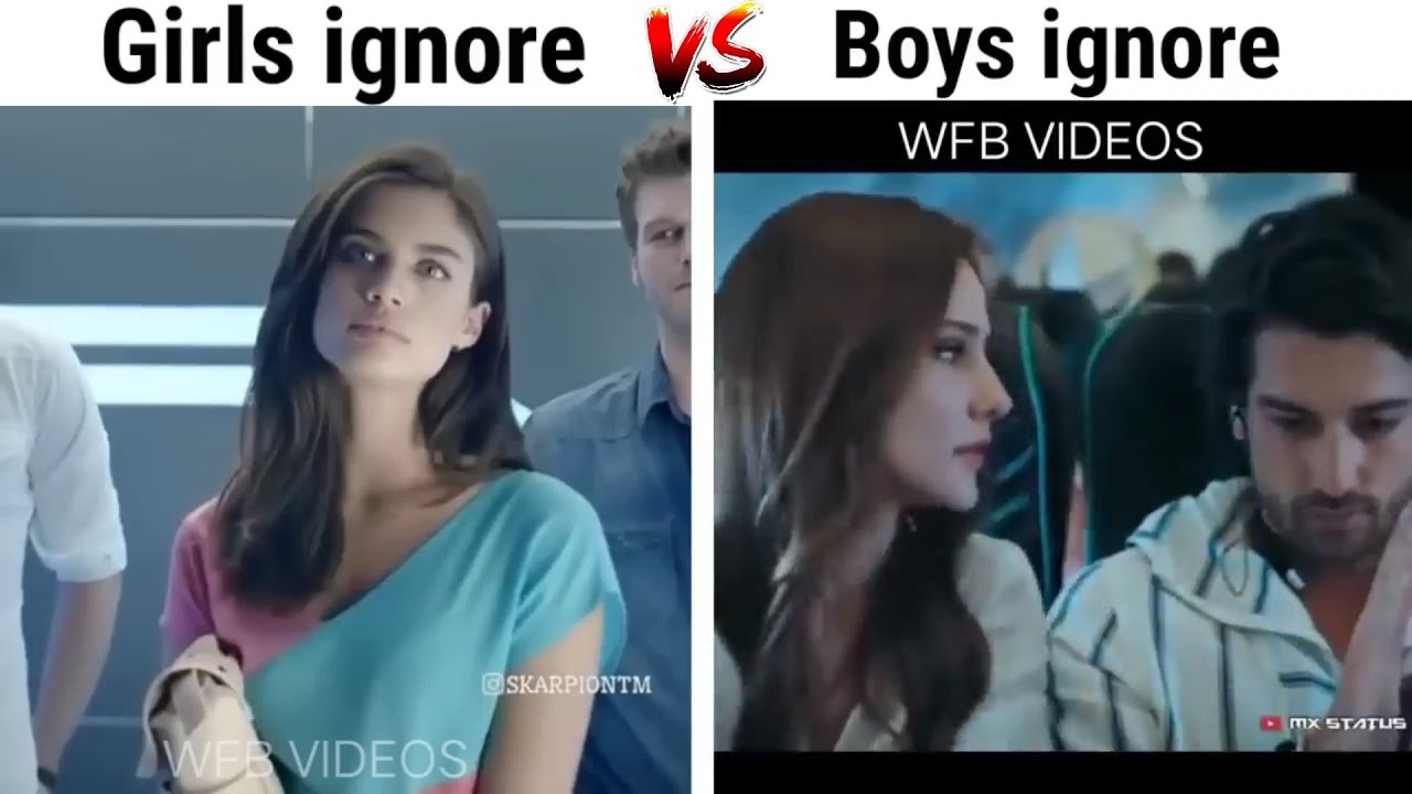 girls ignore vs boys ignore // #memes - YouTube