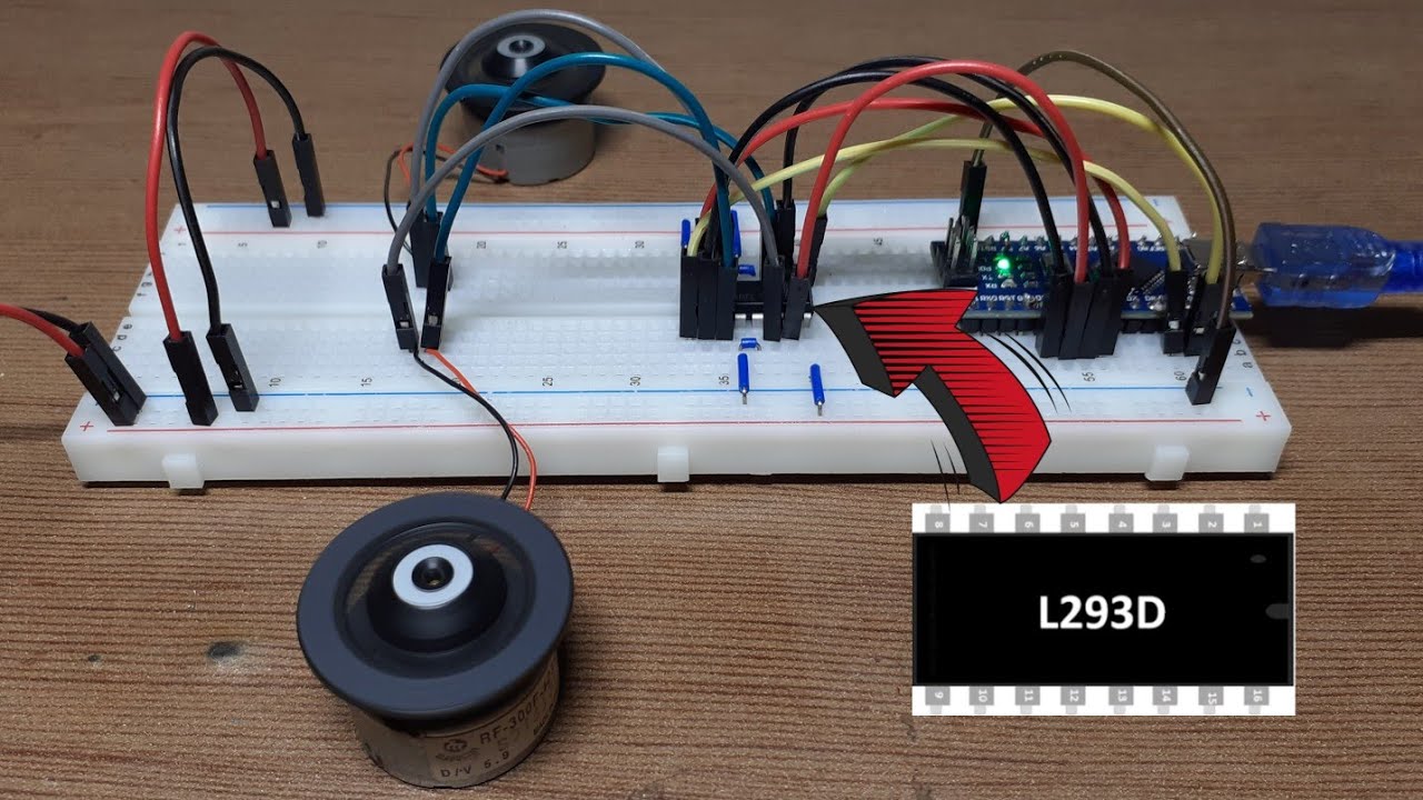 #53 Learn how to use L293D IC in 6 minutes || PR ROBOTICS - YouTube
