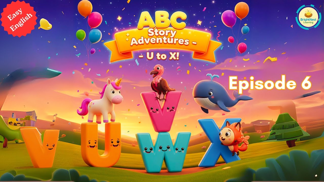 ABC Story Adventures | Letters U to X | Fun Alphabet Animated Cartoon ...