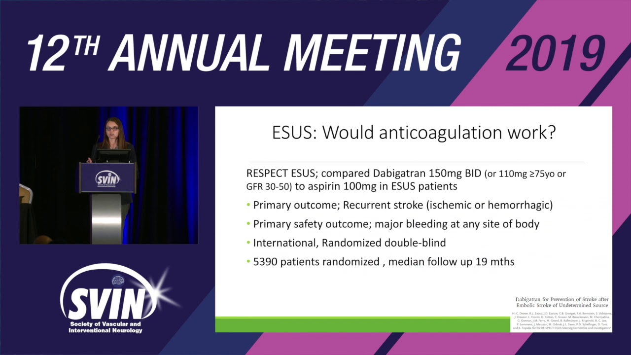 SVIN 2019: Diagnostic Pathways for ESUS/PFO - YouTube