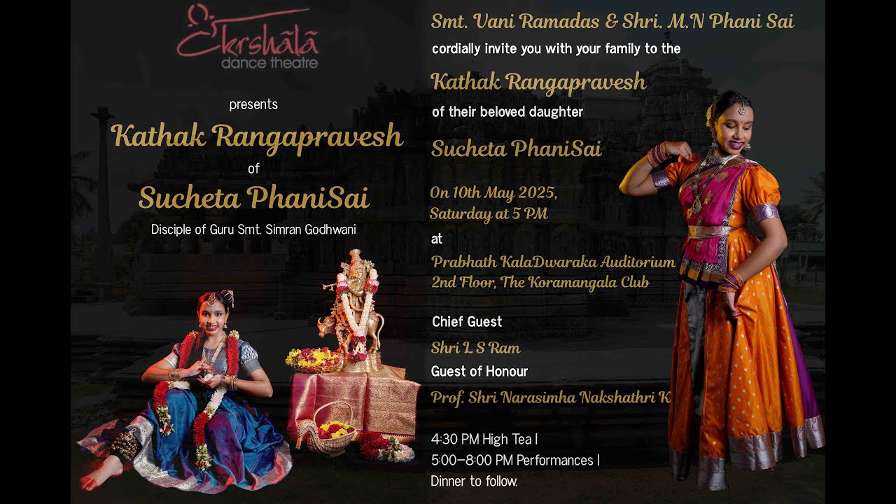 Kathak Rangapravesh Sucheta PhaniSai Disciple of Guru Smt. Simran ...
