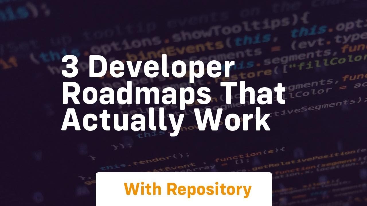 3 developer roadmaps that actually work - YouTube