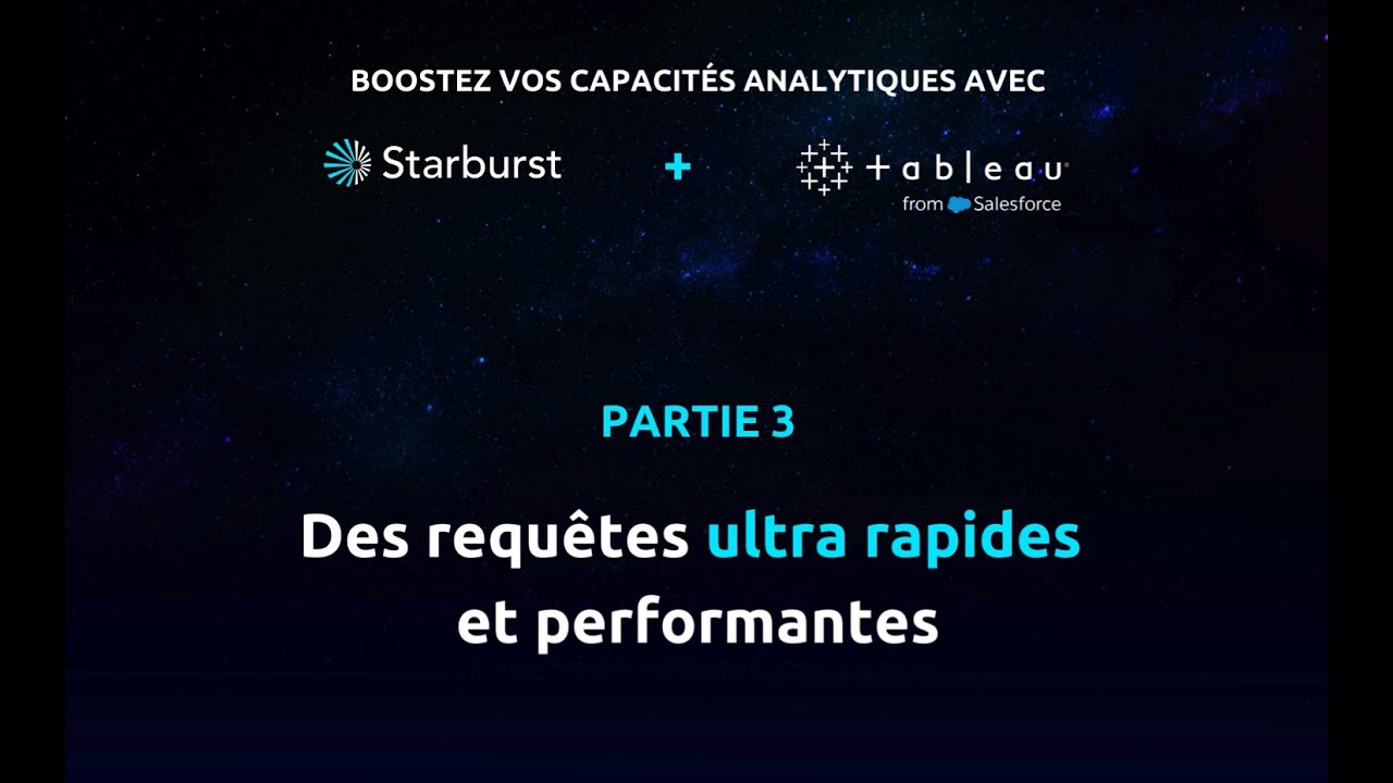 Starburst + Tableau, Partie III : Des requêtes ultra rapides et ...