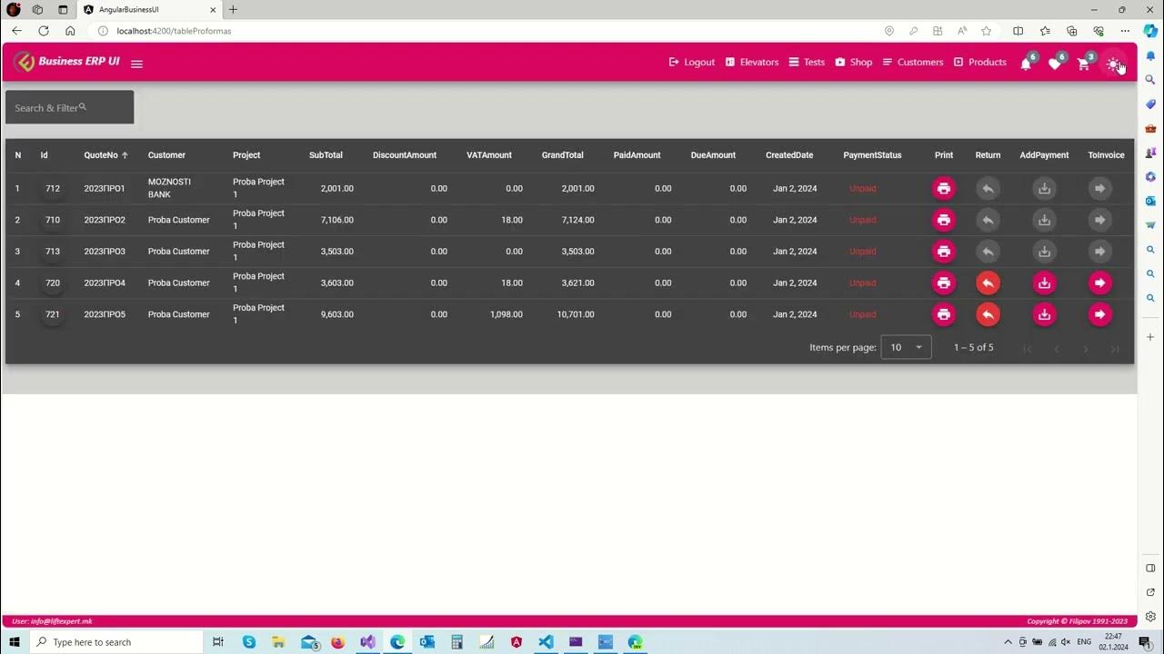 Business ERP SPA with Angular 17 , C# , Asp.net Core, SQL - YouTube