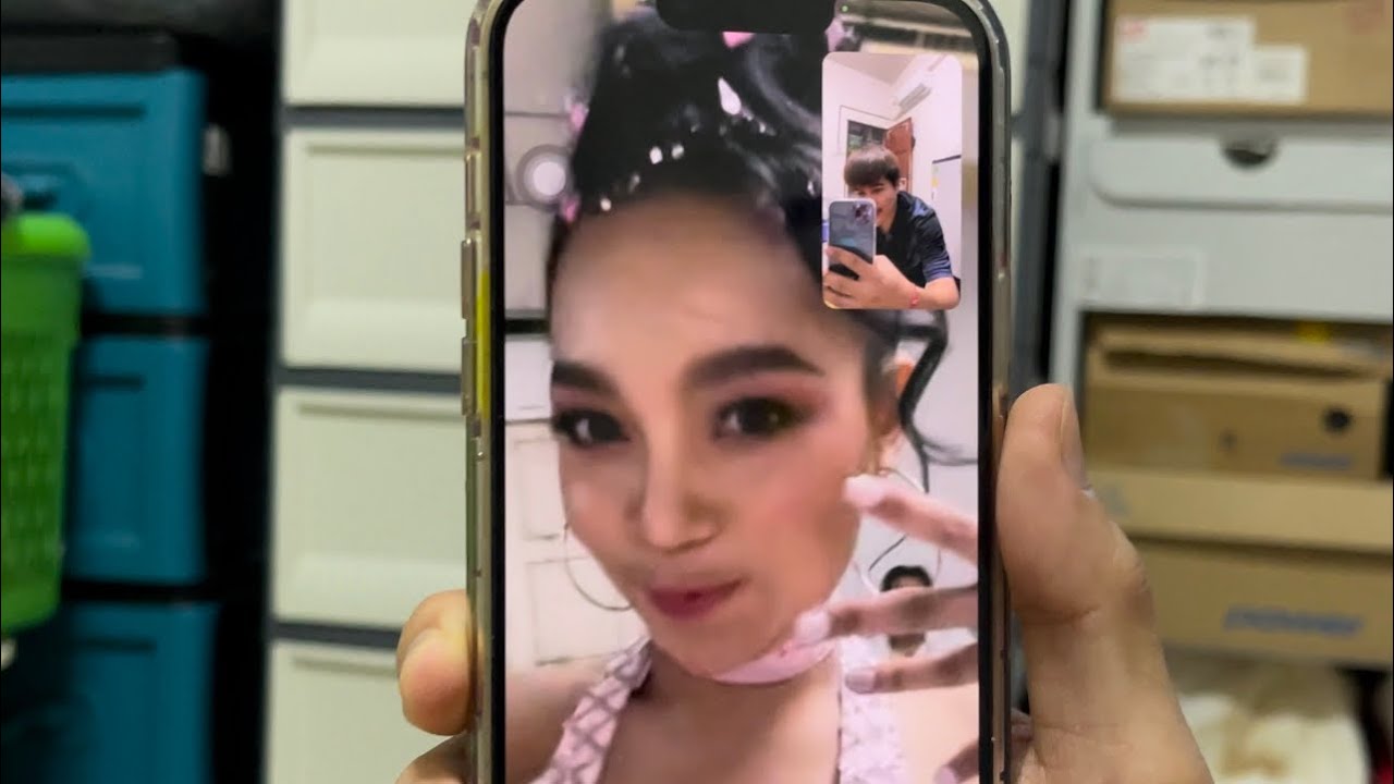 หนูมี่ โทรอวดความสวย‼️ถ่ายเพลงที่2เป็นกำลังใจให้ ️ จ้า ️#ปาร์มมี่ - YouTube